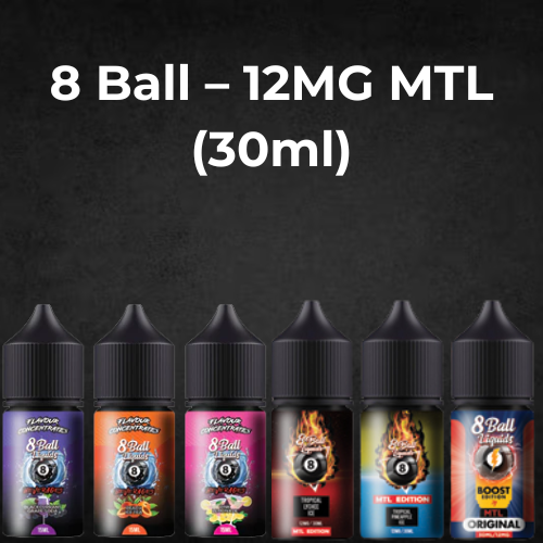 8 Ball – 12MG MTL (30ml) - GT Vape Lounge - Moreleta